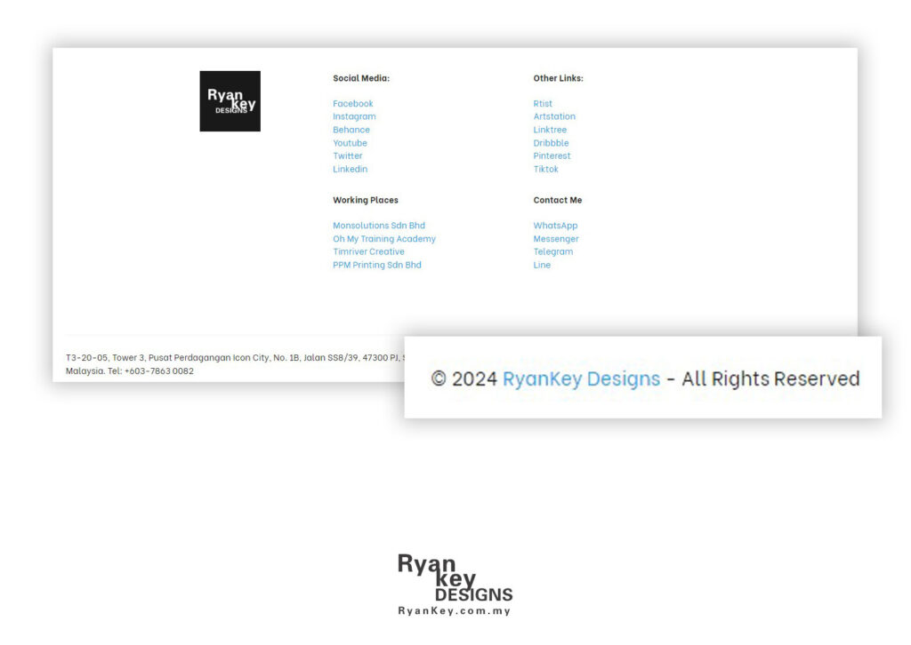 网站底下 Copyright 的年份有什么意义? - RyanKey Blog